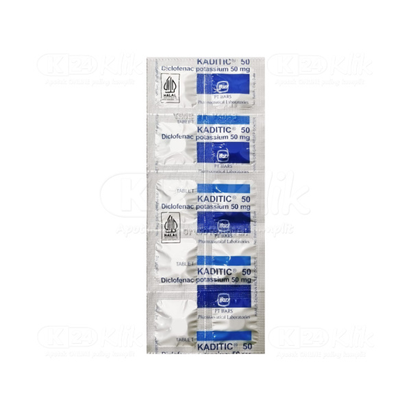 Kaditic 50 Mg Tablet - Manfaat, Dosis, Efek Samping ...